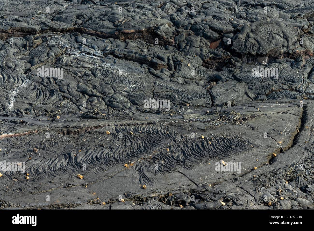 Close up of black cold lava of Fagradalsfjall volcano in Iceland Stock ...