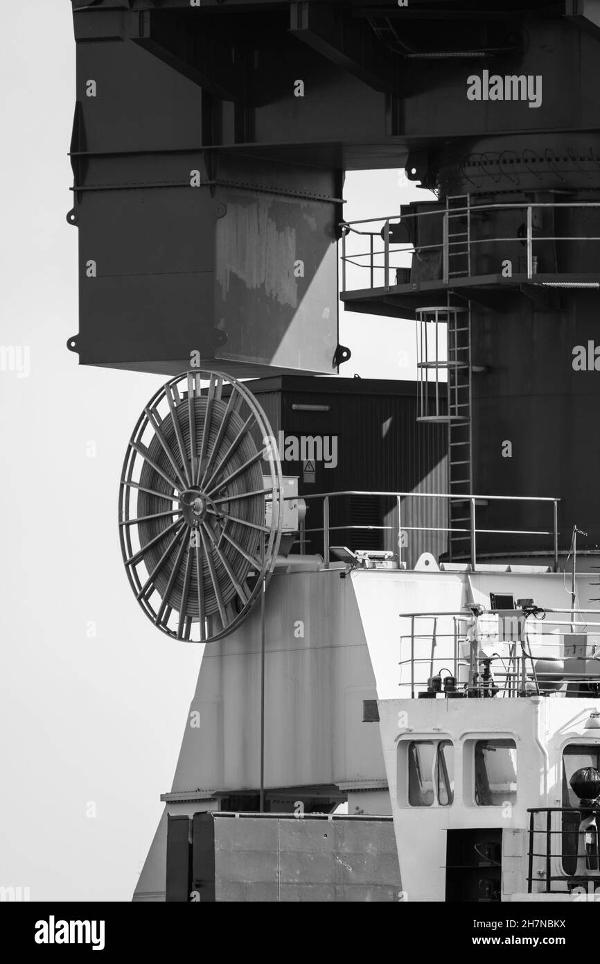 Industrial ship with water tank Stock Photo - Alamy