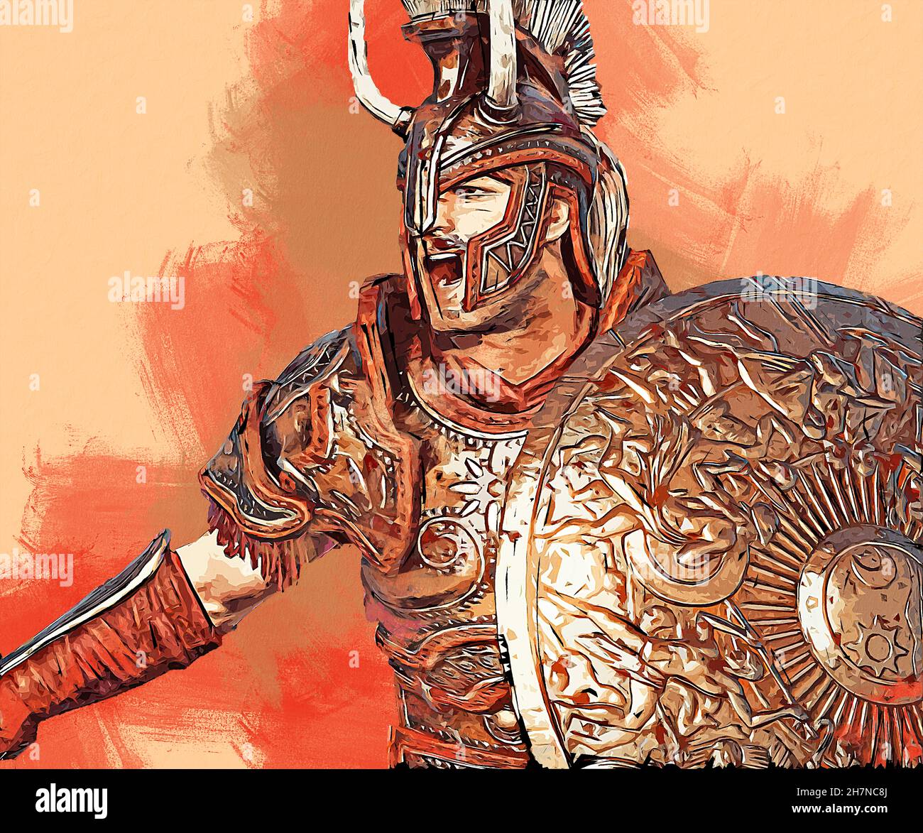 Ancient greek soldier armour hi-res stock photography and images - Alamy