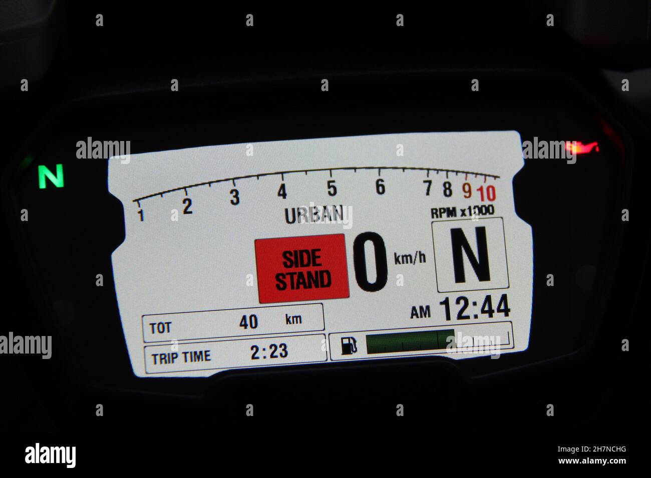 Ducati motorcycle: Instrument panel on. São Paulo - São Paulo - Brazil ...