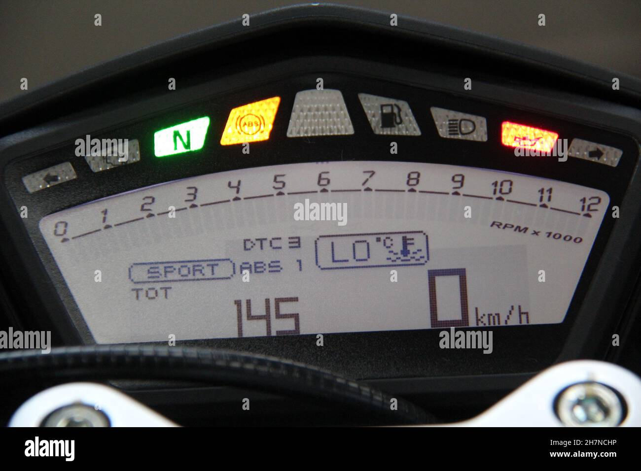 Ducati motorcycle: Instrument panel on. São Paulo - São Paulo - Brazil ...