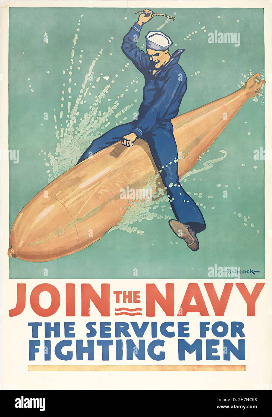 Join The Navy - World War One U.S.A Propaganda Poster Stock Photo - Alamy