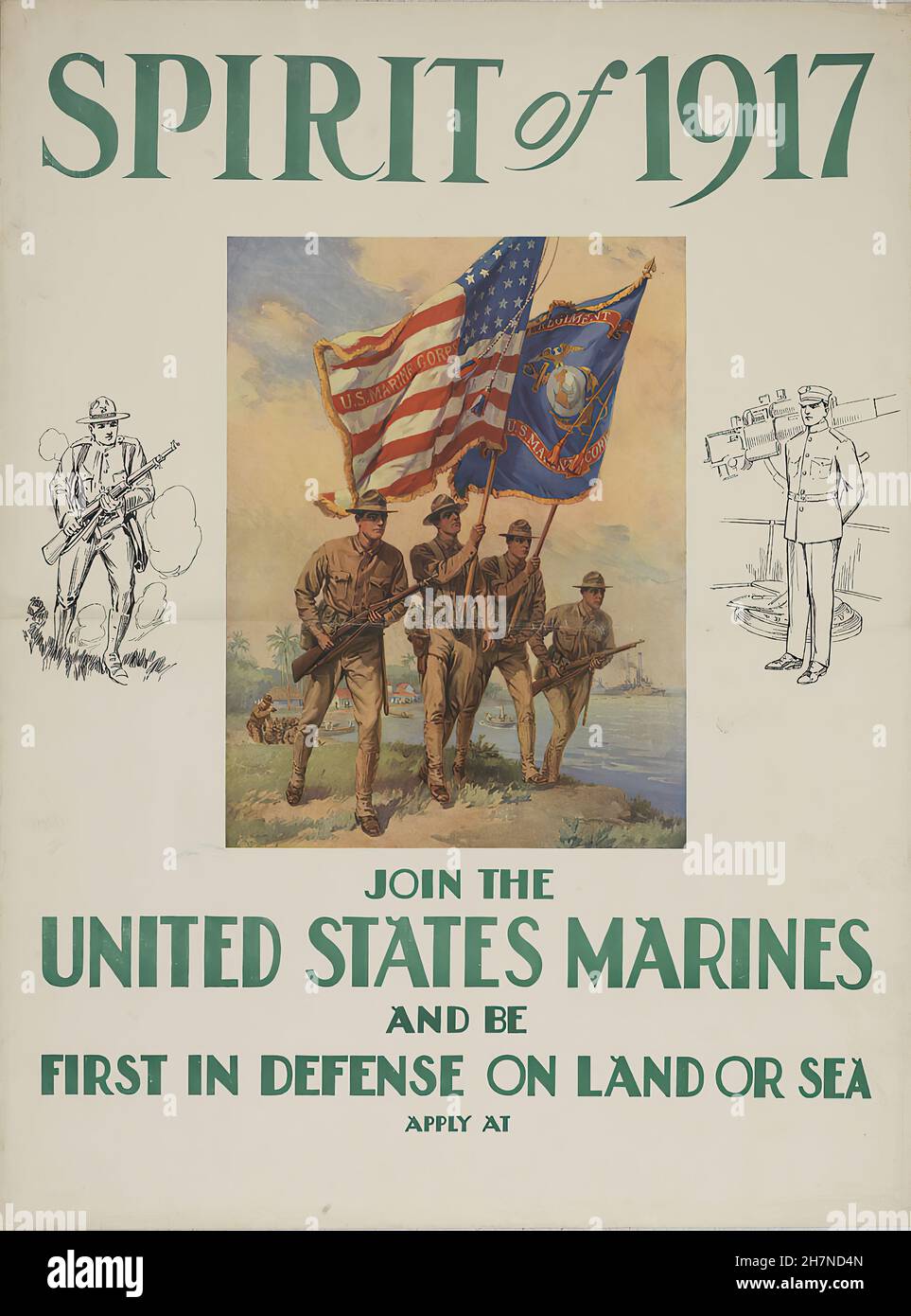 United states marines wwi hi-res stock photography and images - Alamy