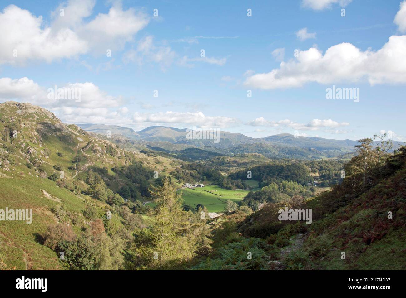 High and Low Tilberthwaite viewed from one of the paths ascending ...