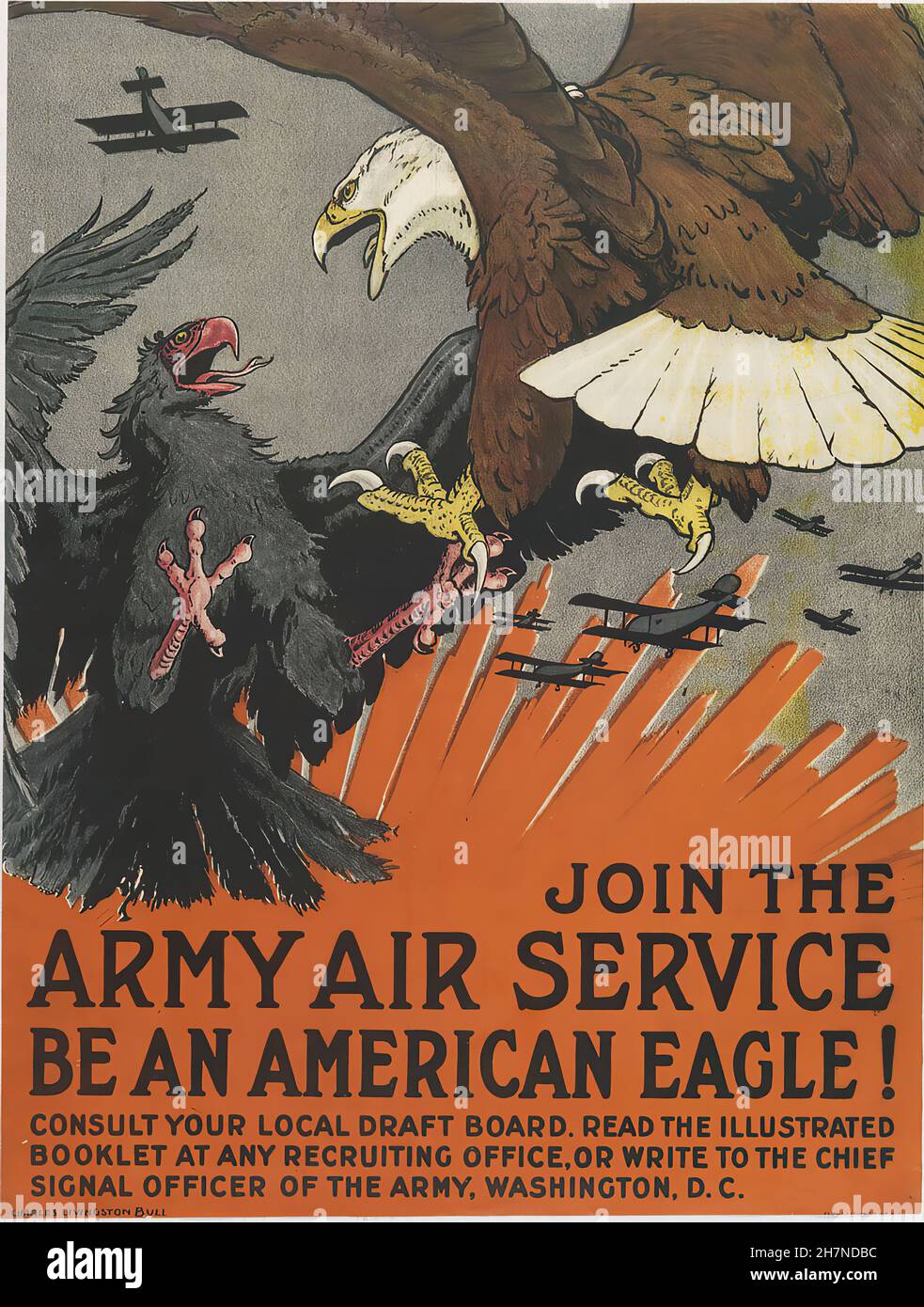 Join The Army Air Service Be An American Eagle - World War One U.S.A ...