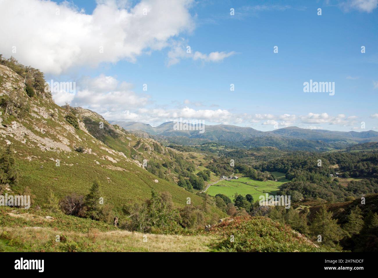High and Low Tilberthwaite viewed from one of the paths ascending ...