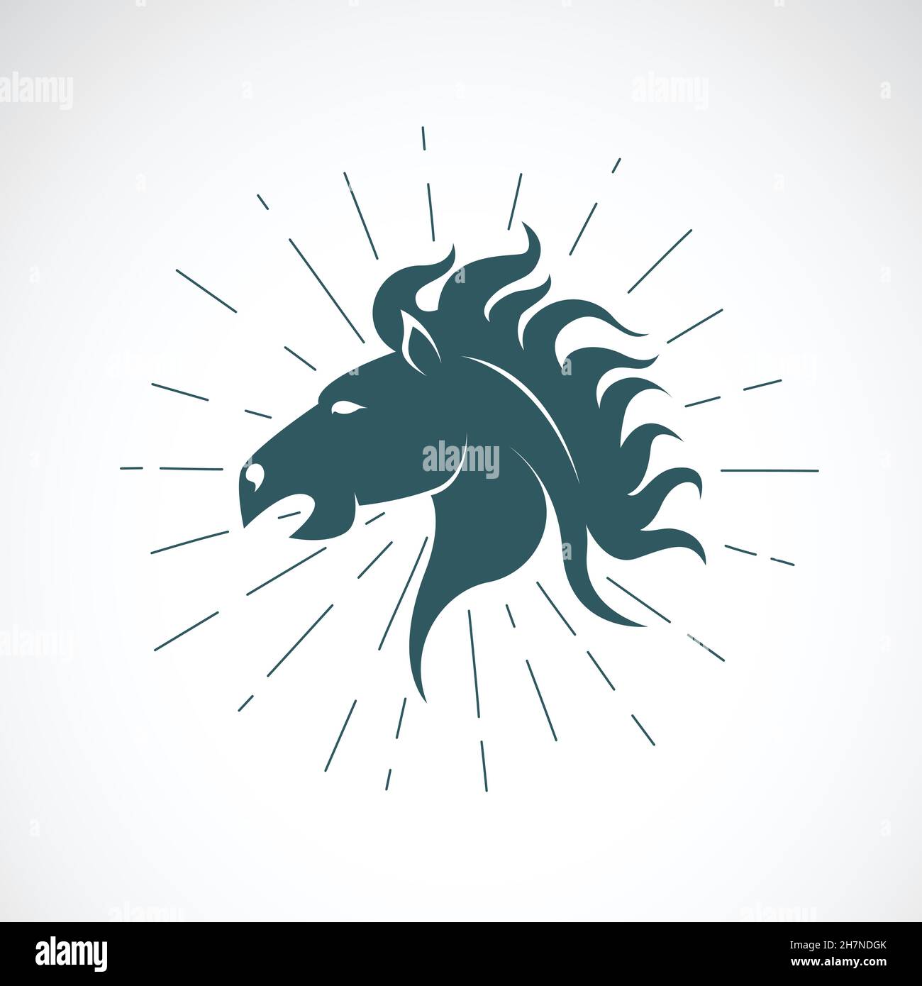 Vector of horse head on white background. Animal. Horse symbol. Vector ...