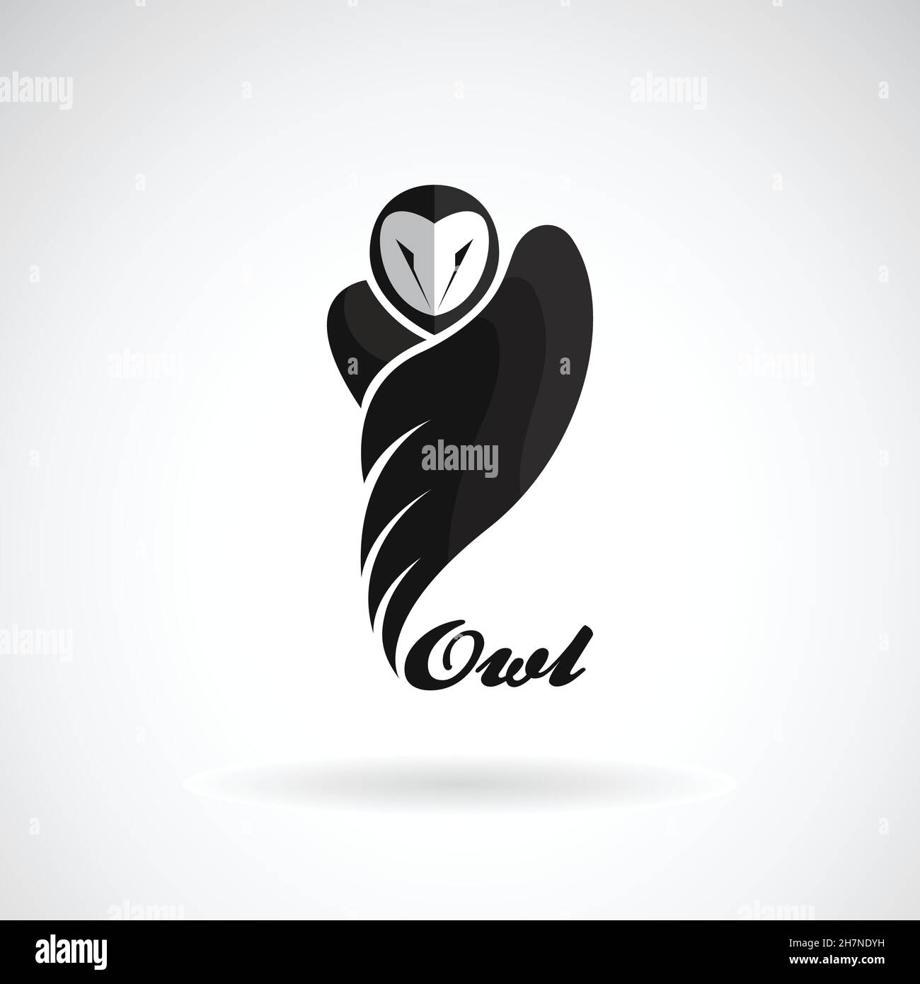 Vector of an owls design on white background., Bird Icon., Wild Animals ...