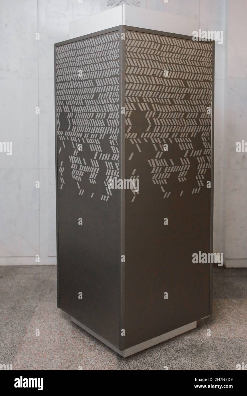 Samples of modern facade material for the design and decoration of the ...