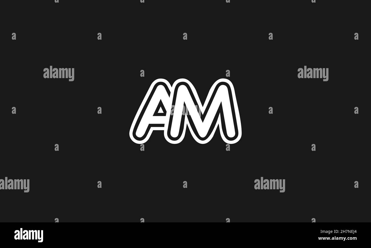Letter am logo Stock Vector Images - Alamy