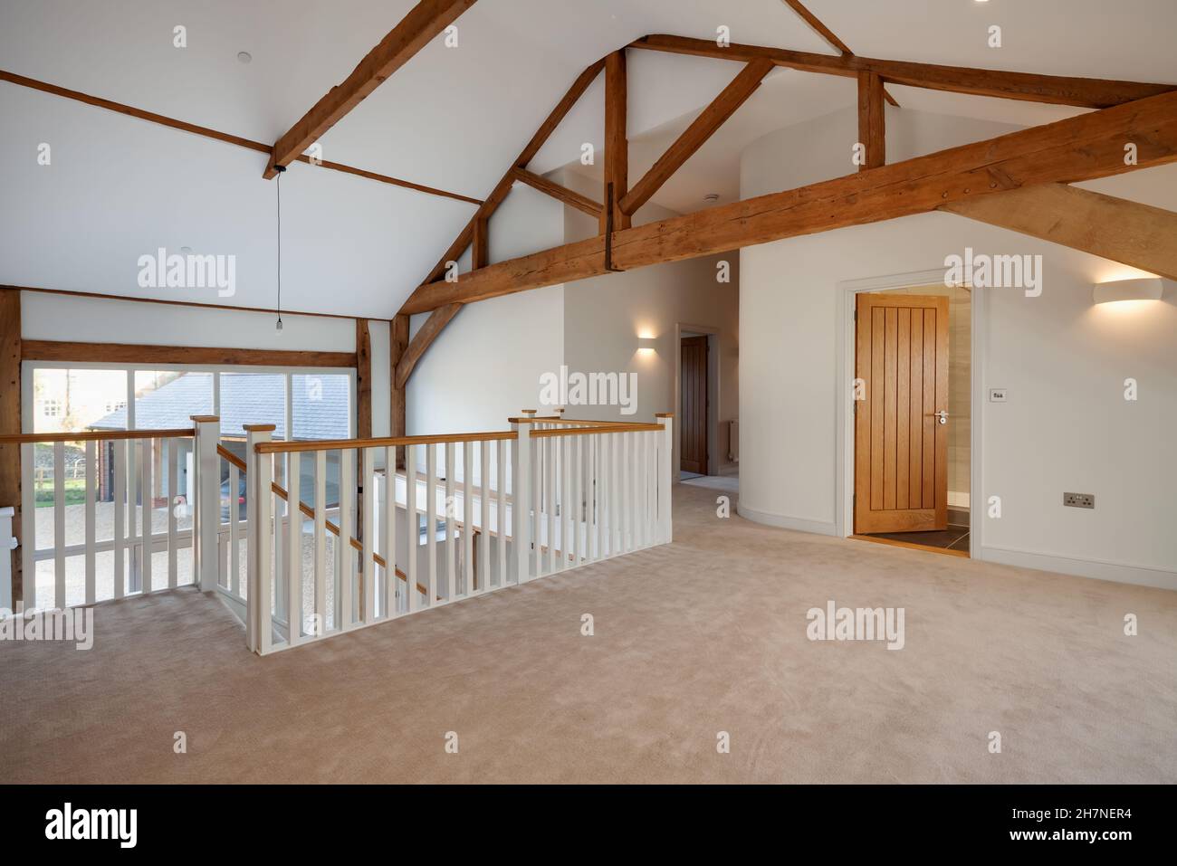 Chishill, Hertfordshire - November 13 2019: Expansive first floor ...