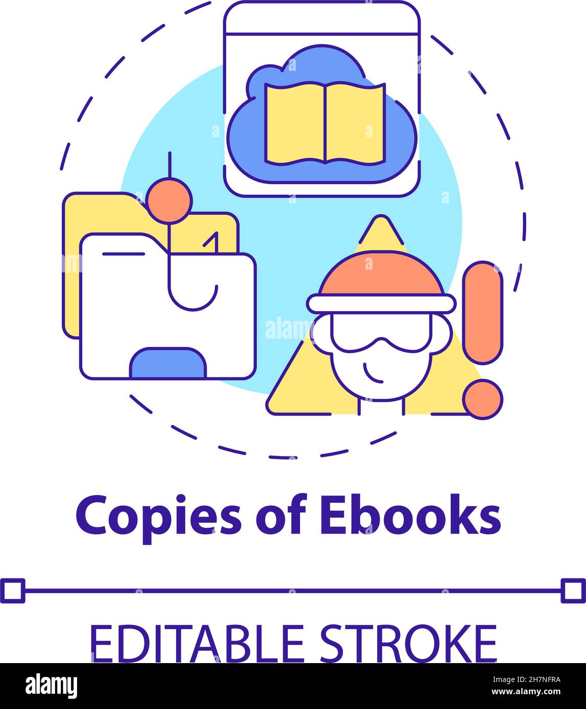 Copyright symbol book Stock Vector Images - Alamy