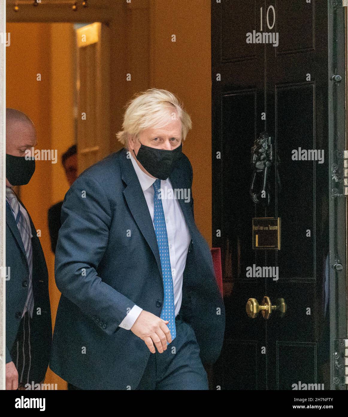 London, UK. 24th Nov, 2021. Boris Johnson, MP Prime Minister, leaves 10 ...