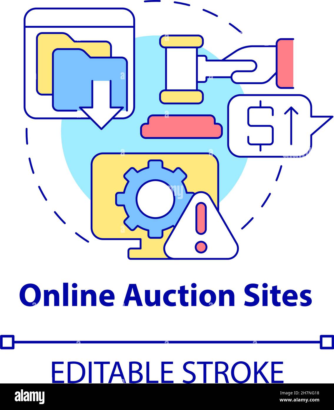 Online auction sites concept icon Stock Vector Image & Art - Alamy Online auction sites concept icon Stock Vector Image & Art - Alamy