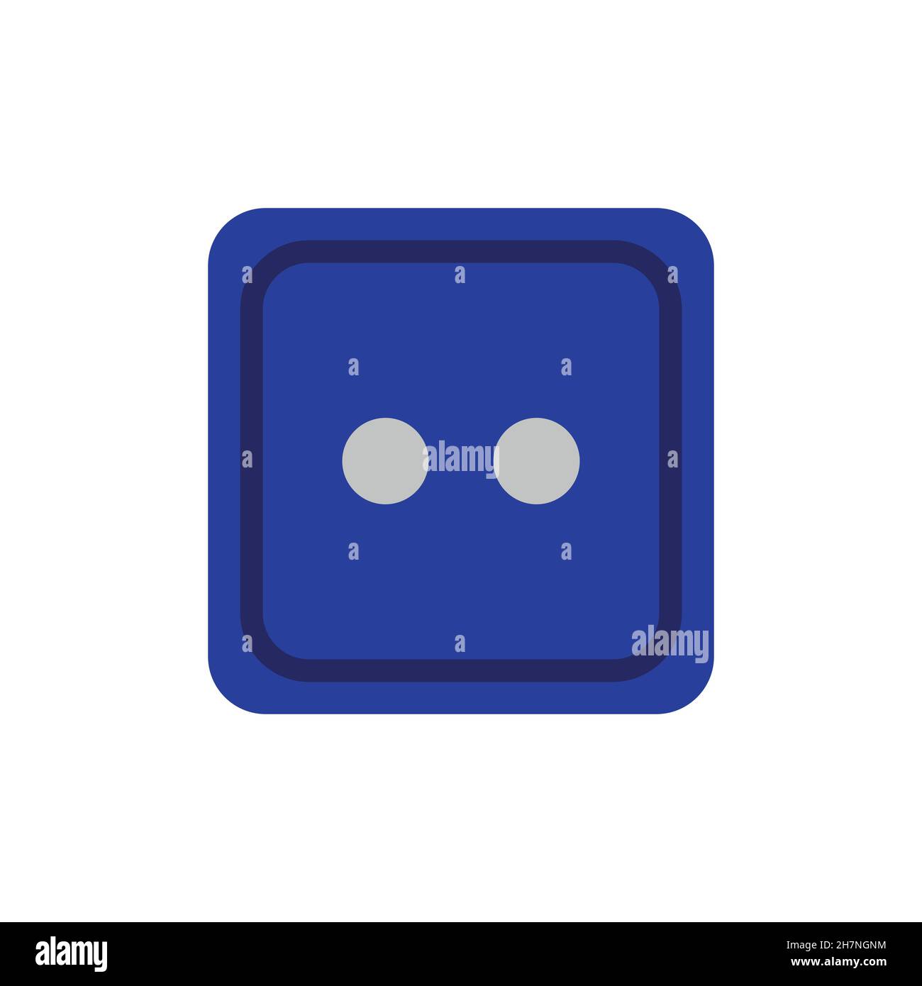 Clothe button line icon. Simple style fashion poster background symbol ...