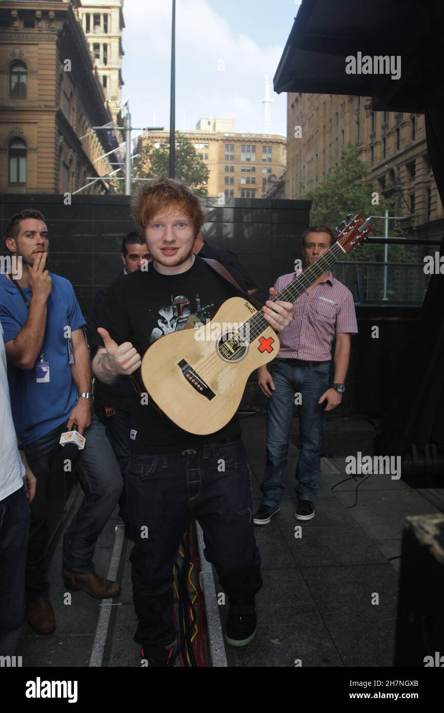 Ed Sheeran in Sydney Stock Photo - Alamy