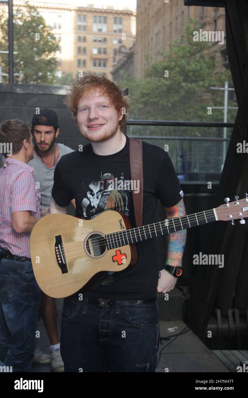 Ed Sheeran in Sydney Stock Photo - Alamy