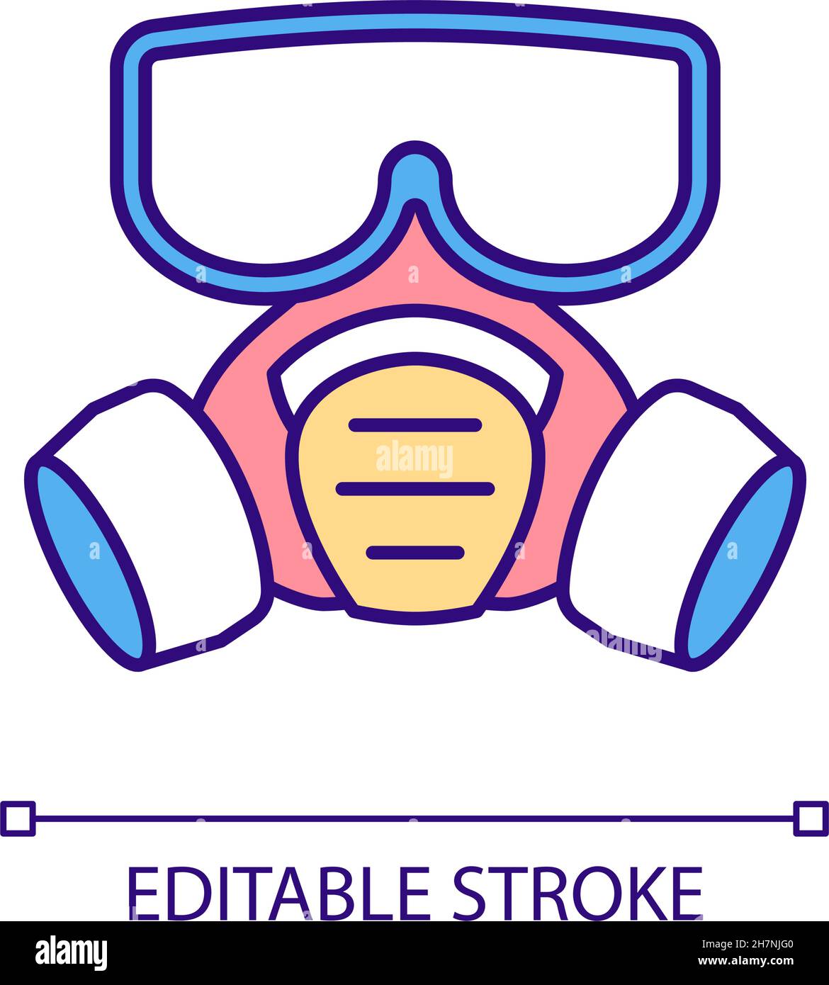 Allergy dust color line Stock Vector Images - Alamy