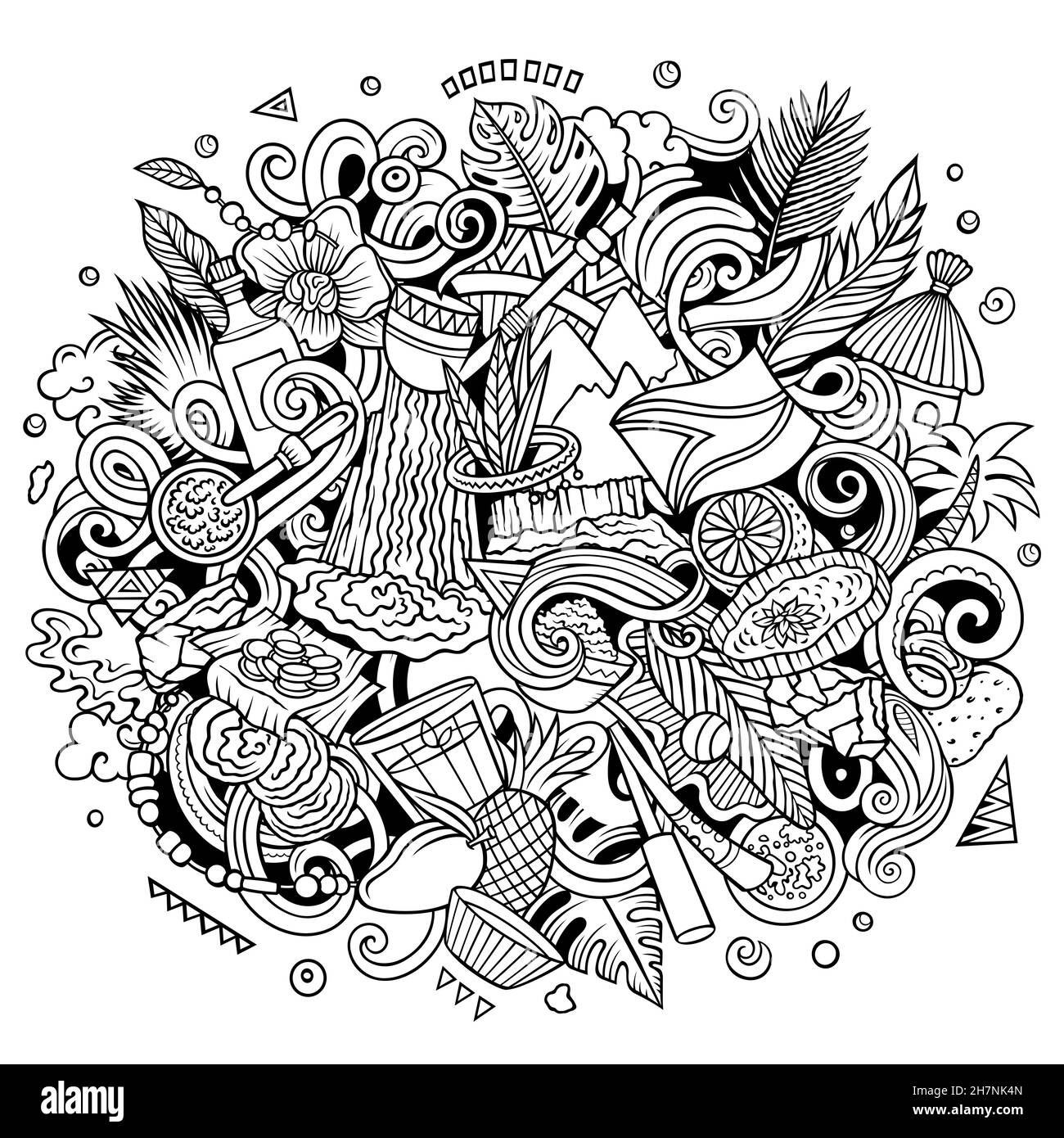 Indigenous heritage guyana Stock Vector Images - Alamy