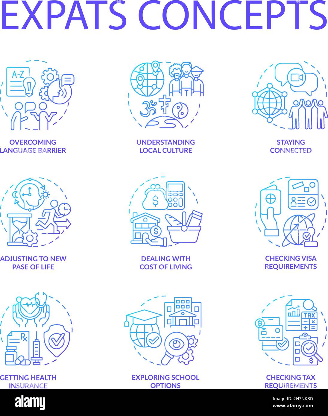 Expats Stock Vector Images - Alamy