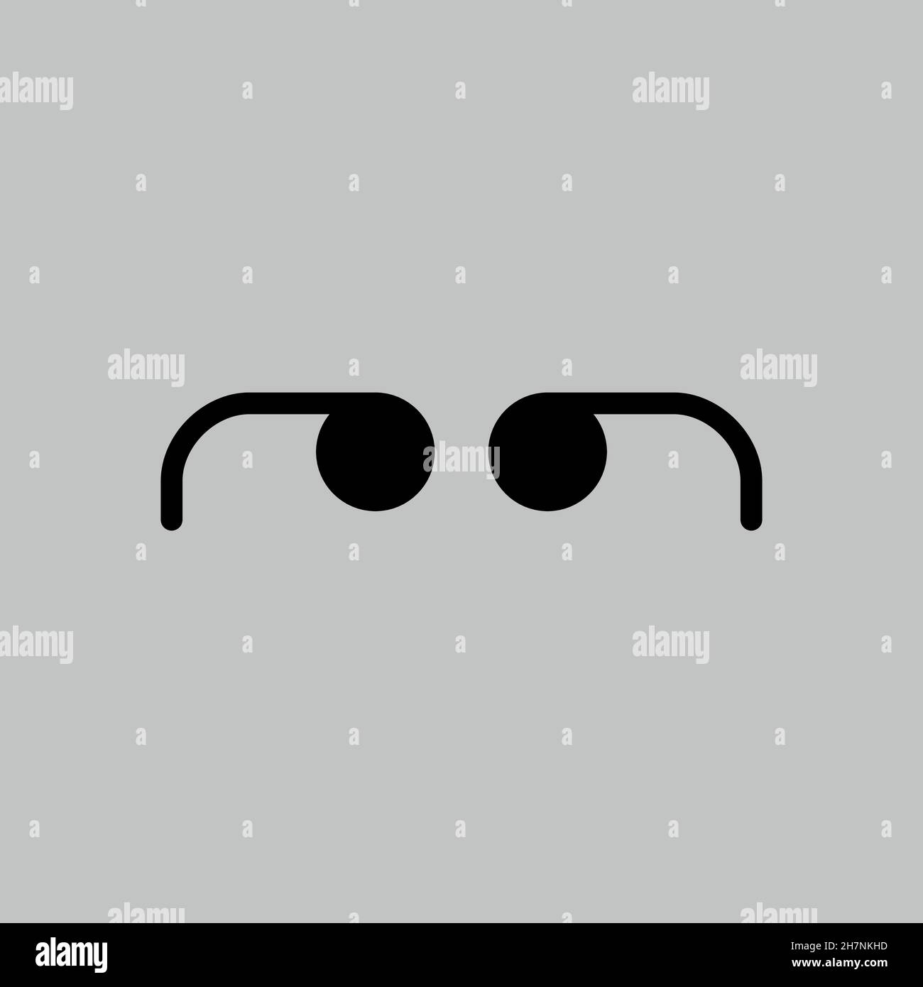 Strabismus line icon. Simple style eye diseases poster background ...