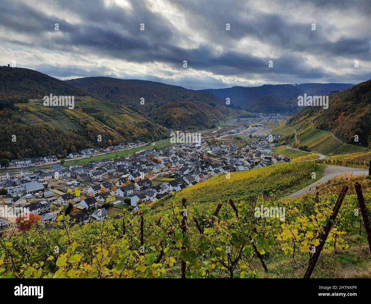 View Into The Ahr-Valley With Landscape Stock Photo - Alamy