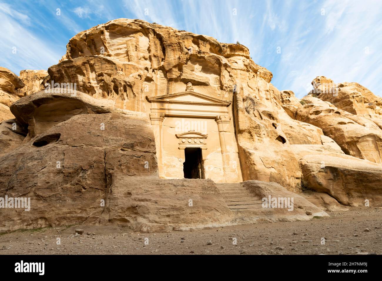 Stunning view of the little Petra site. Petra is a Unesco World ...