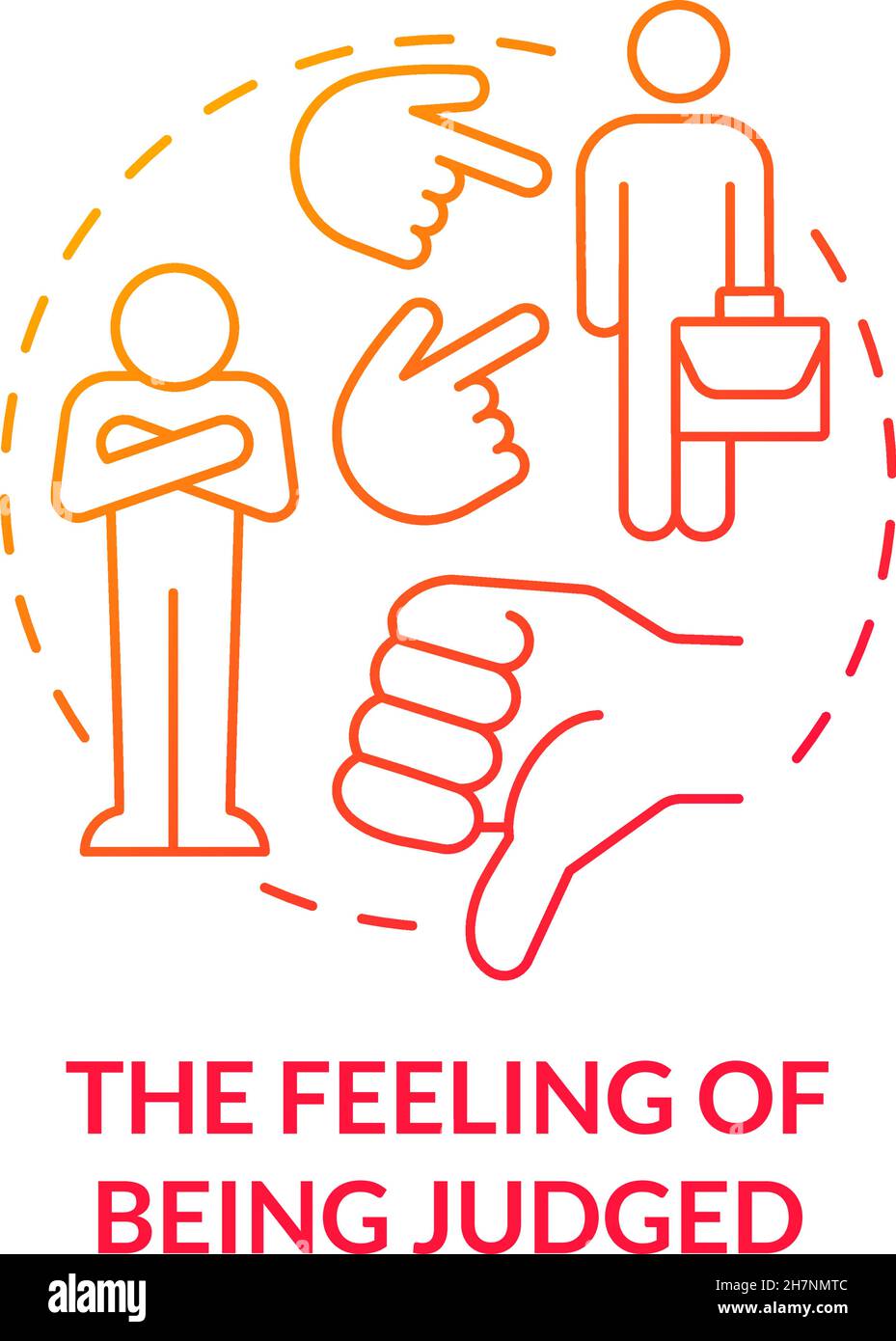 Criticism in work concept Stock Vector Images - Alamy