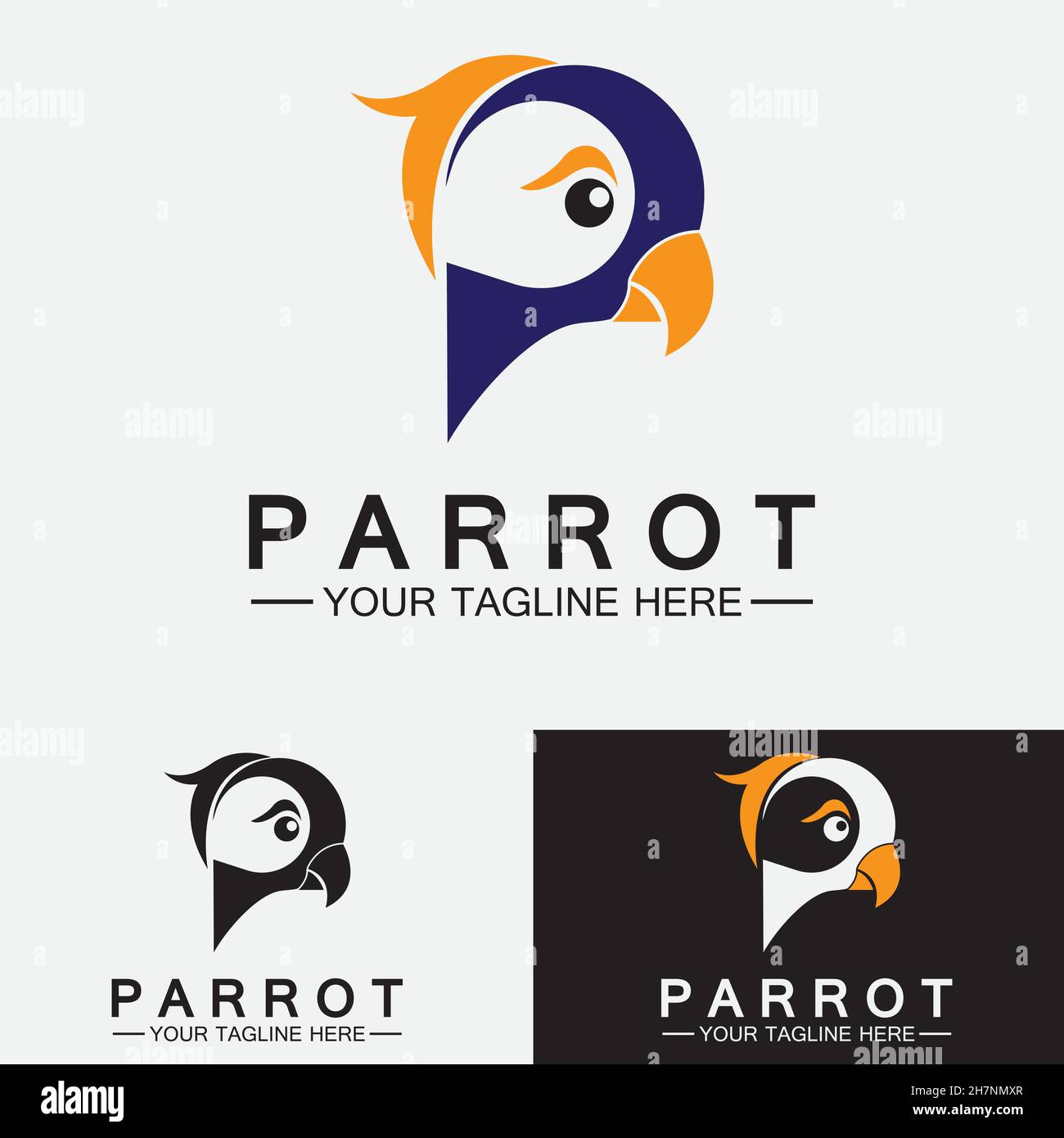 Parrot Logo Design Vector Template Stock Vector Image & Art - Alamy