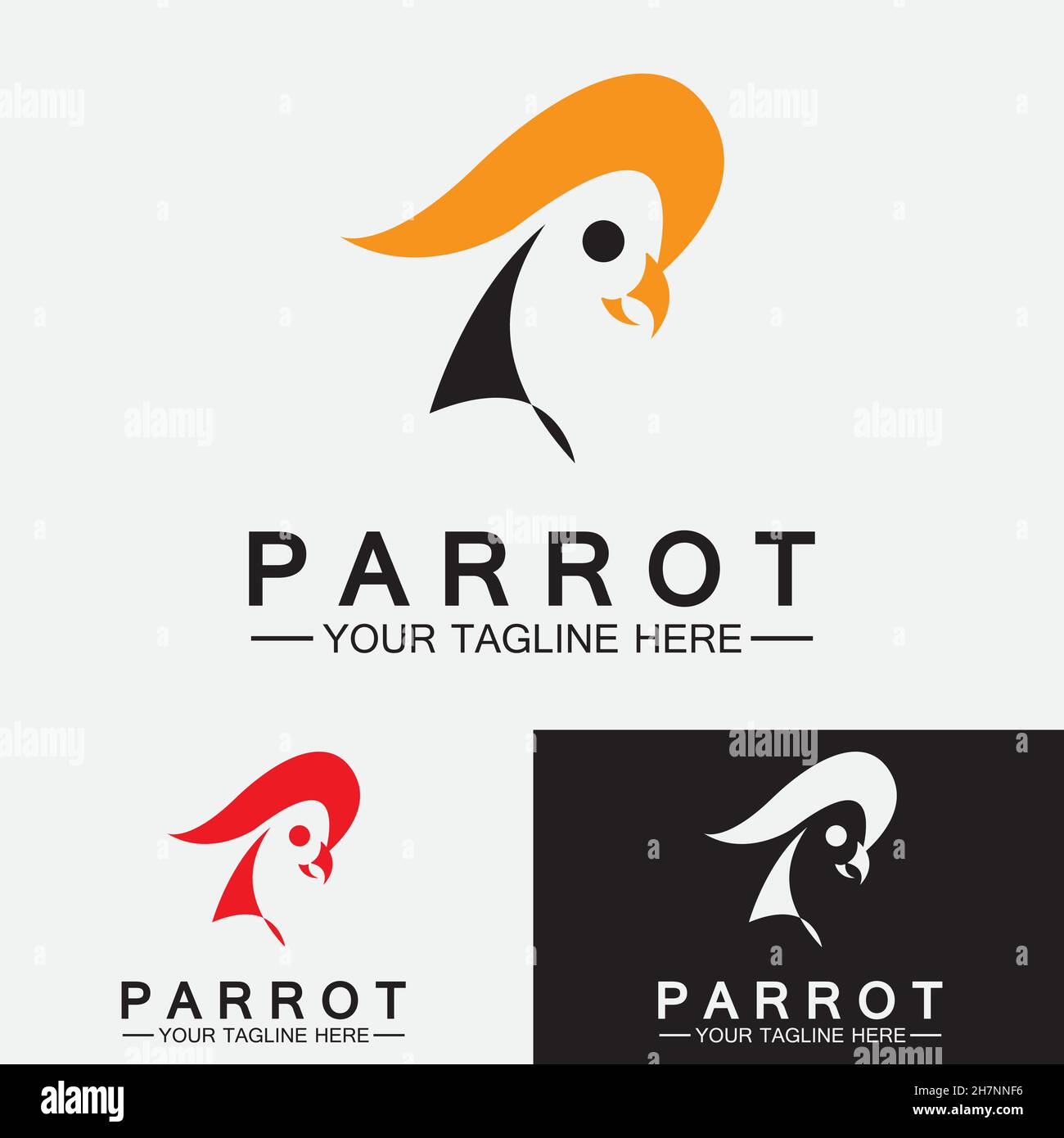 Parrot Logo Design Vector Template Stock Vector Image & Art - Alamy