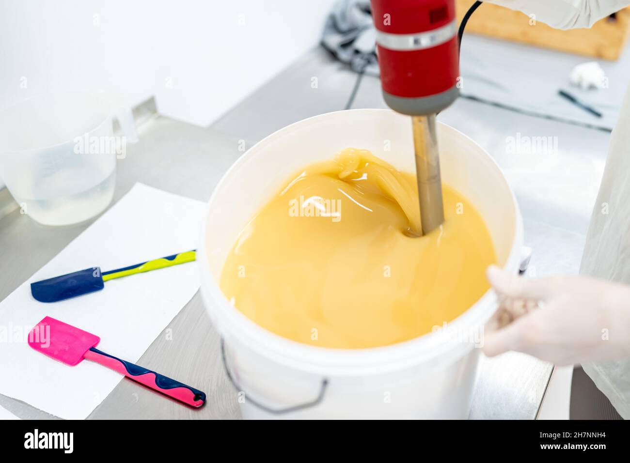 handmade natural cosmetics. soap preparation Stock Photo - Alamy