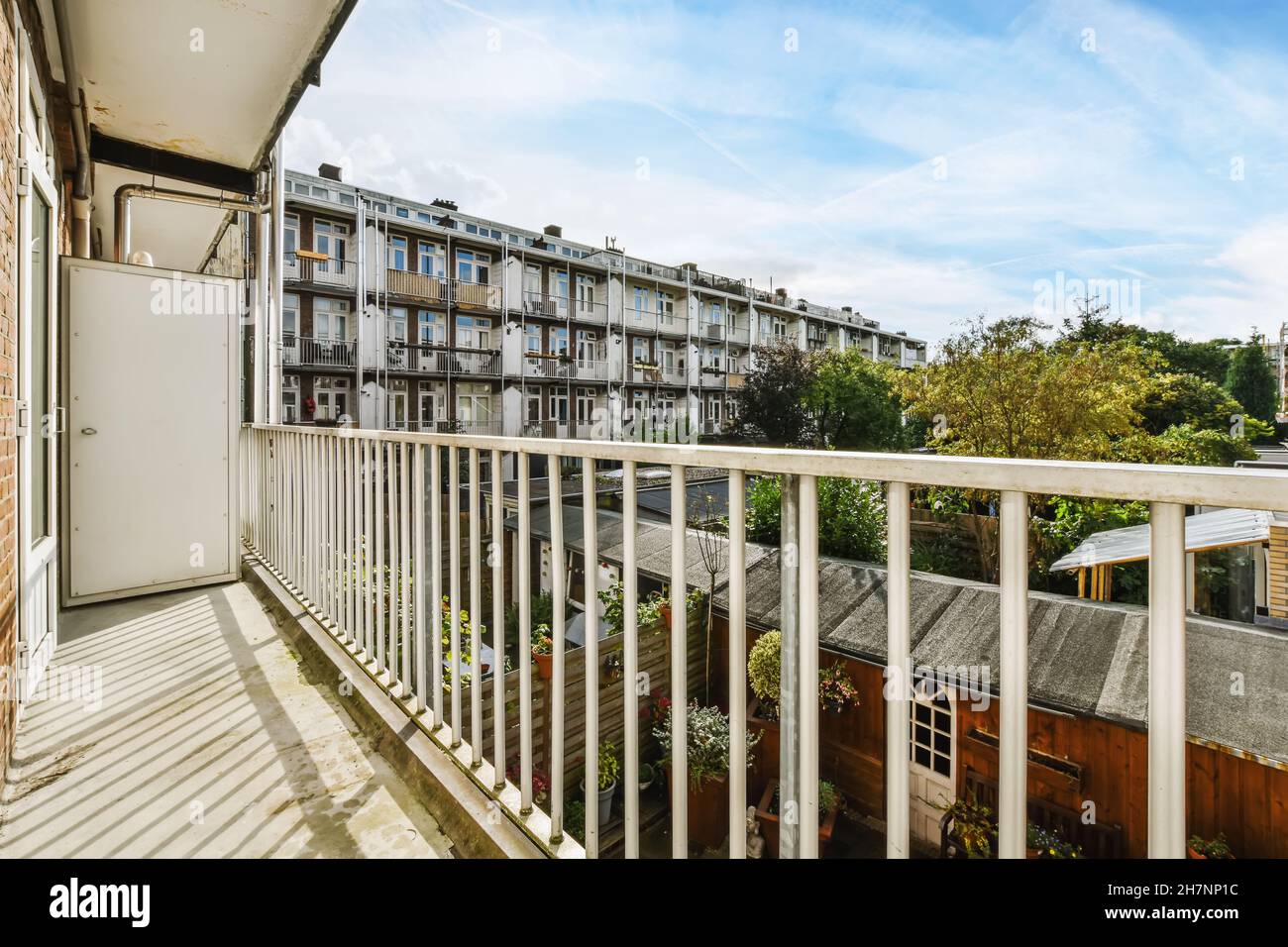 Great view from a narrow long balcony Stock Photo - Alamy