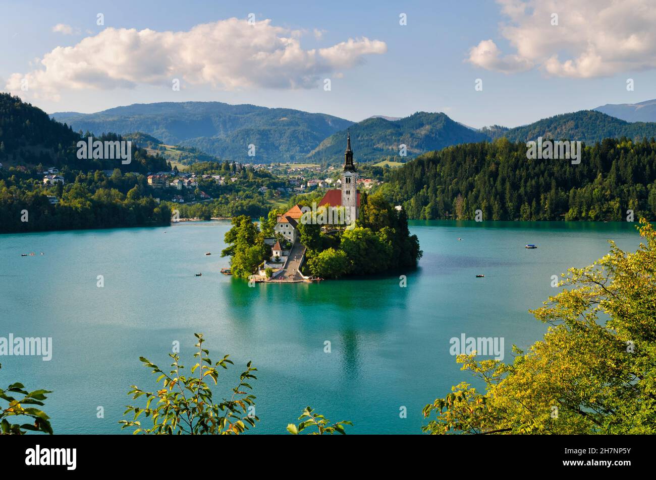 Bled lake with old monastery on the island – one of the most beautiful ...