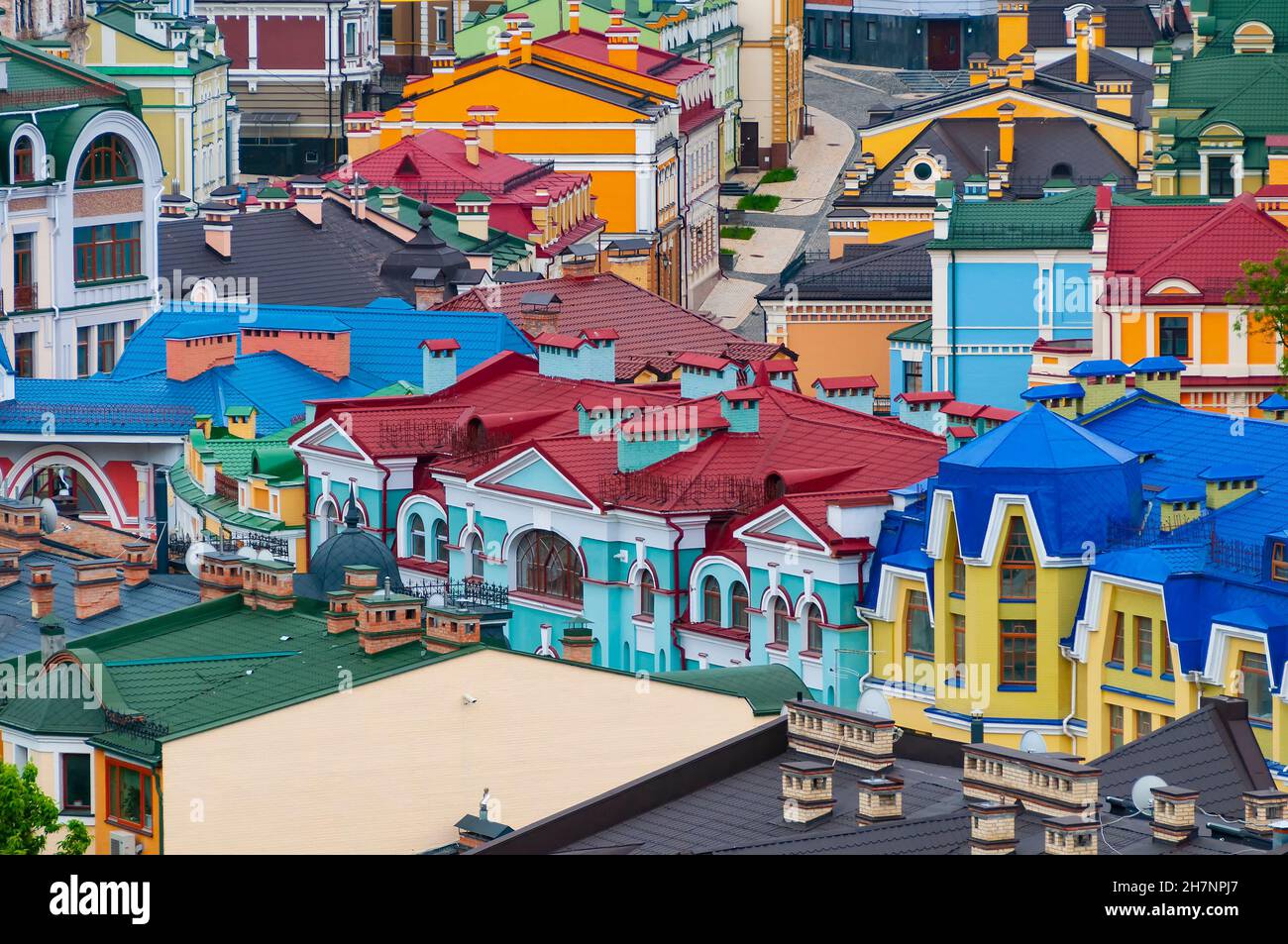 Creative Colorful Roofs Grimm's Stepped Roofs Rainbow – The