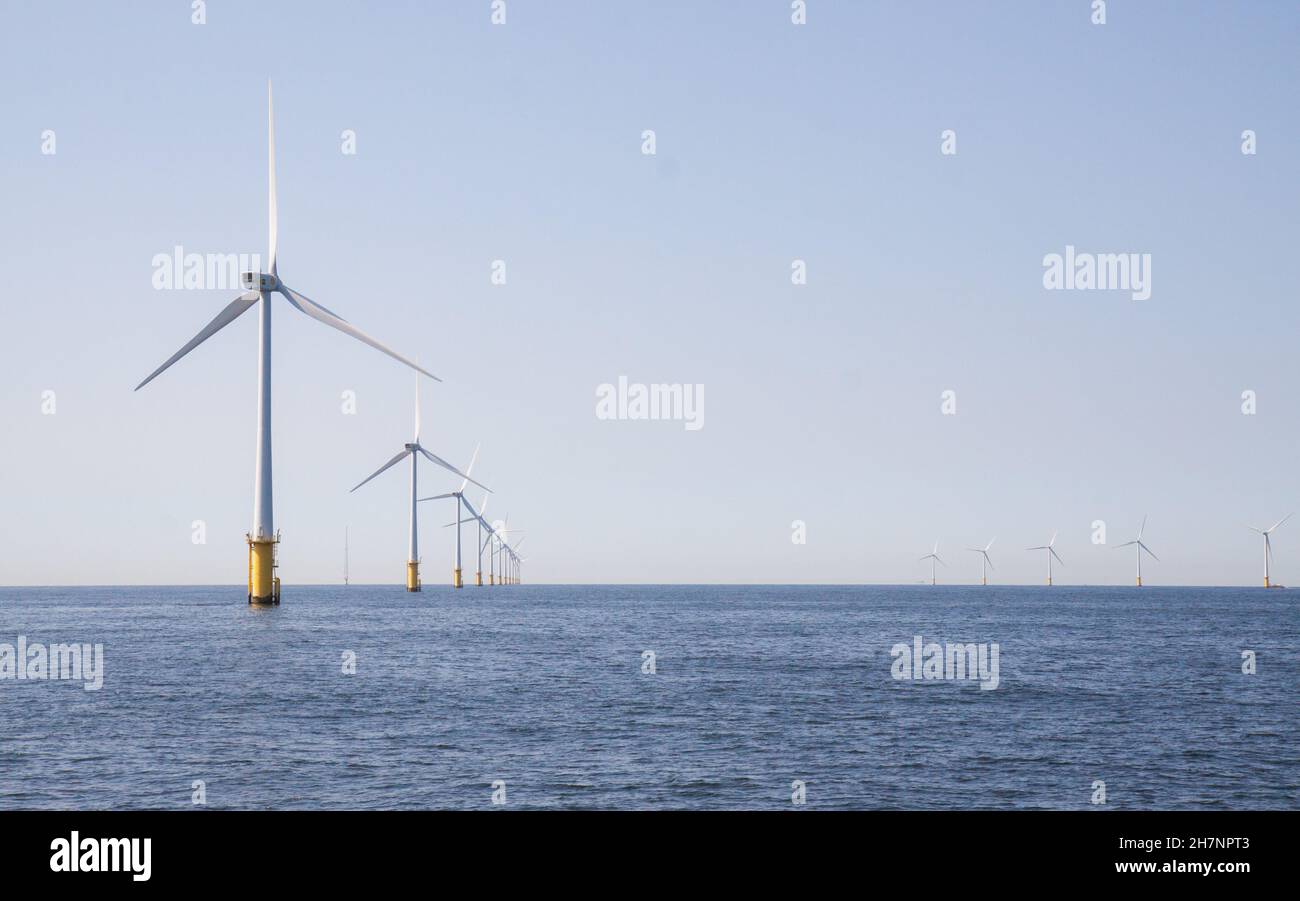 Offshore wind farm near IJmuiden, Netherlands Stock Photo - Alamy