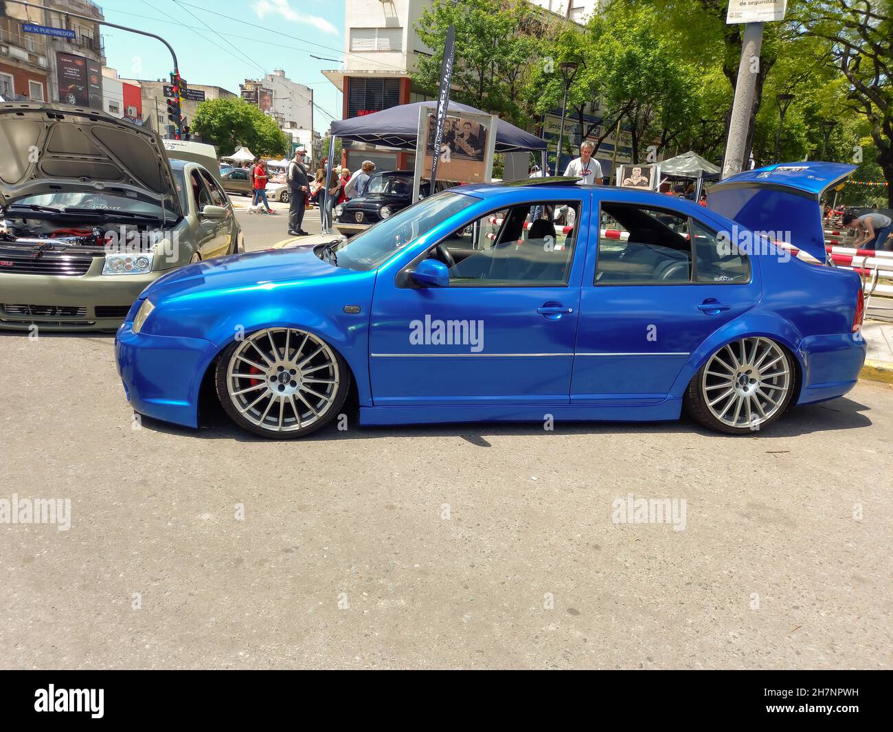 BUENOS AIRES, ARGENTINA - Nov 08, 2021: blue Volkswagen Jetta sold in ...