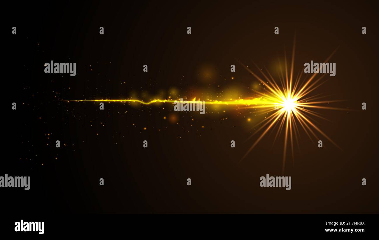 Fiery red glowing particles flying Stock Vector Images - Alamy