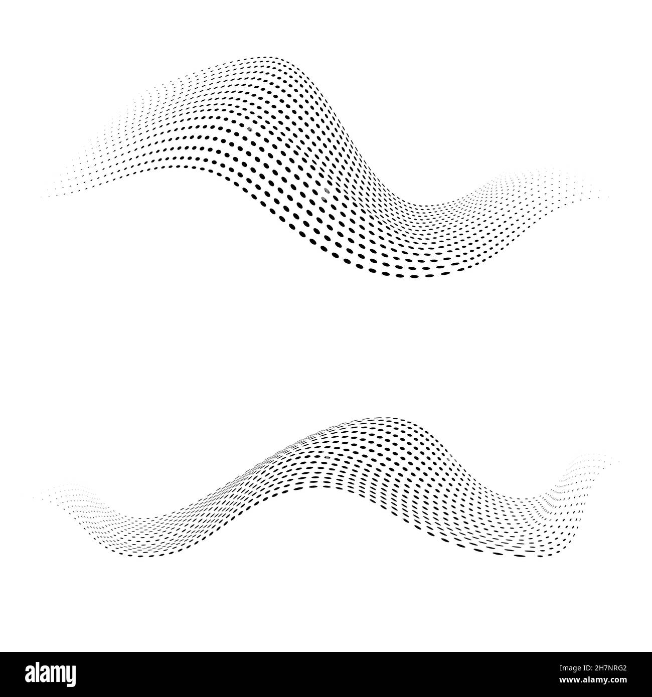 Vector halftone dots shapes. Dynamic waves form Stock Vector Image ...