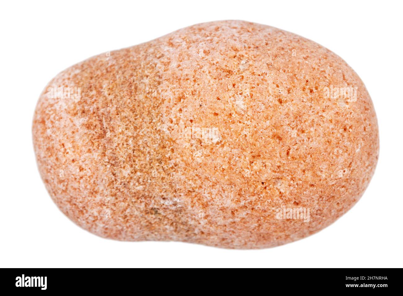 Top view of single red pebble isolated on white background Stock Photo ...