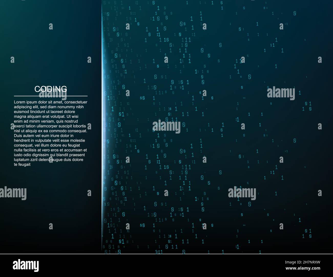 Binary Code Digital Technology Data Sorting From Chaos To System Artificial Intelligencebig
