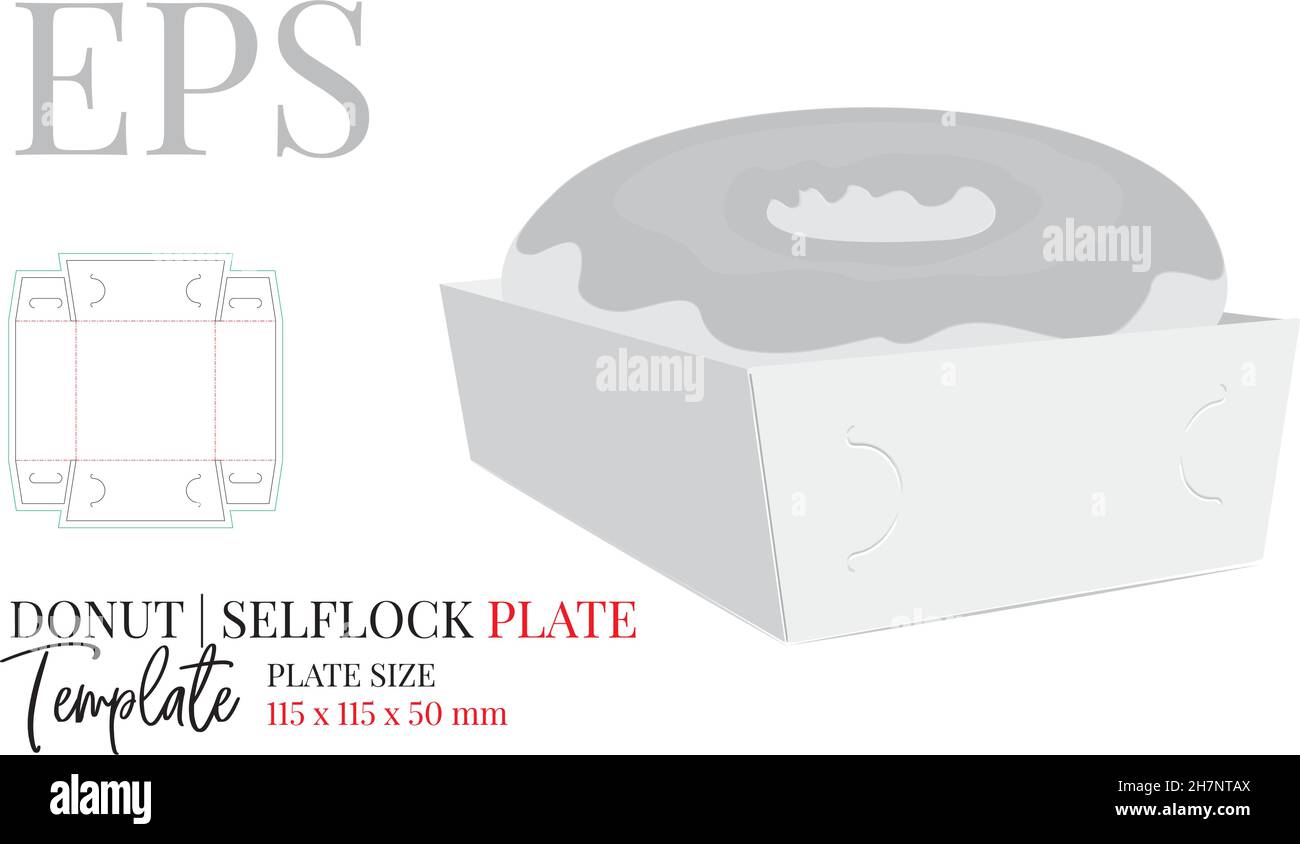 Donut plate template, Vector with die cut, laser cut layers. Delivery ...