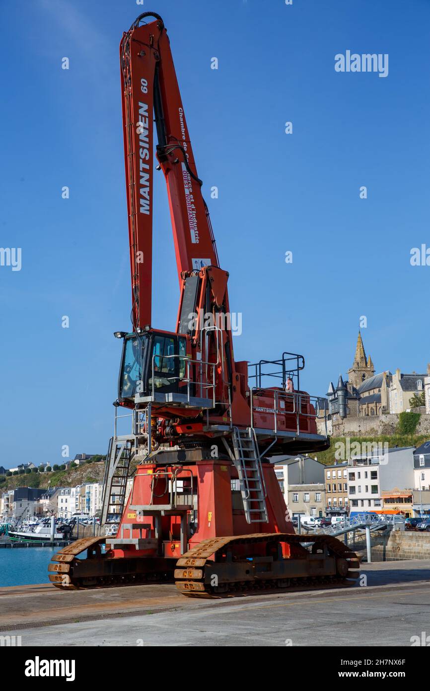 France, Normandy region, Manche department, Mont-Saint-Michel Bay, Granville, fishing port ...