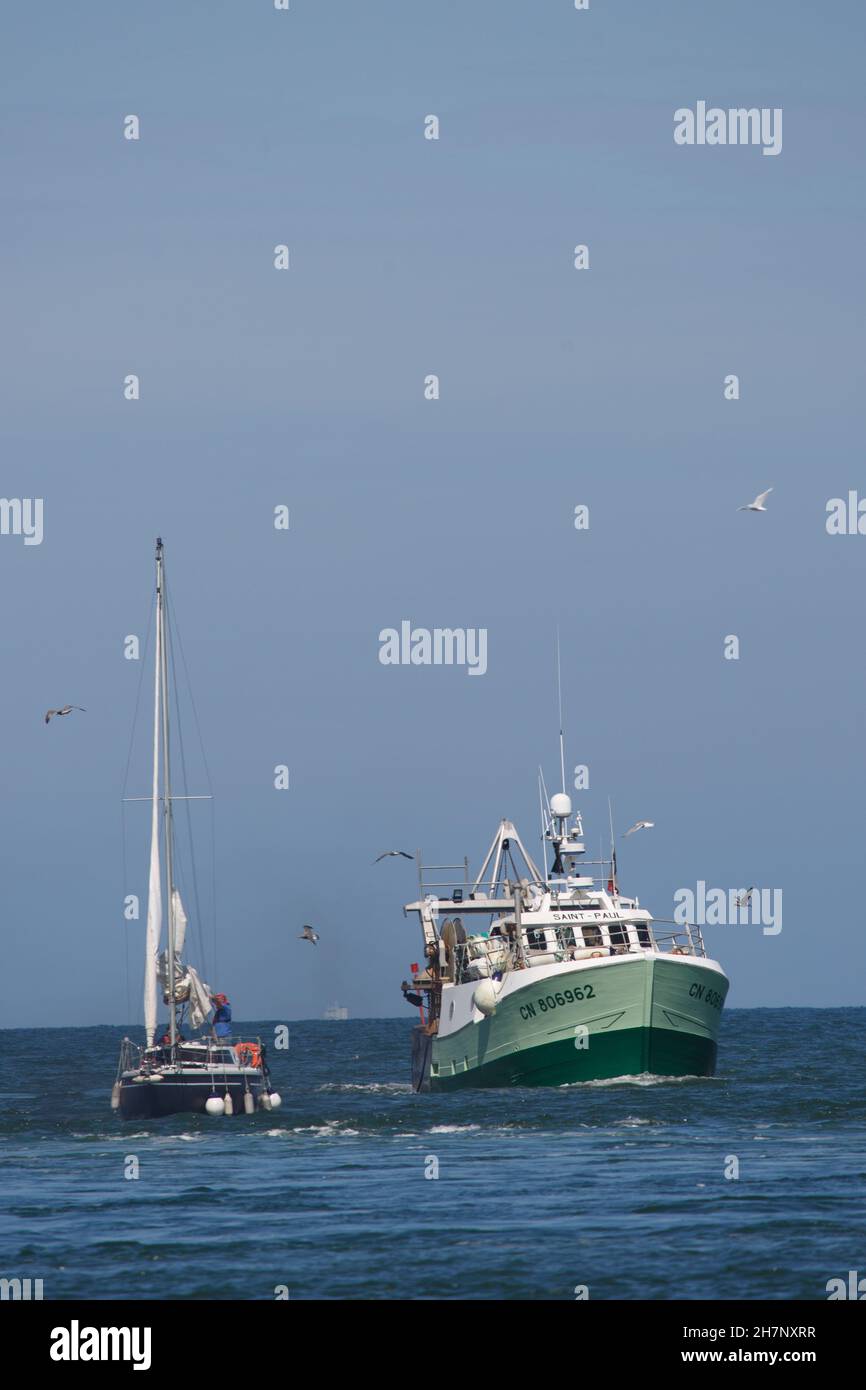 France, Normandy region, Calvados, Côte de Nacre, Ouistreham Riva-Bella ...