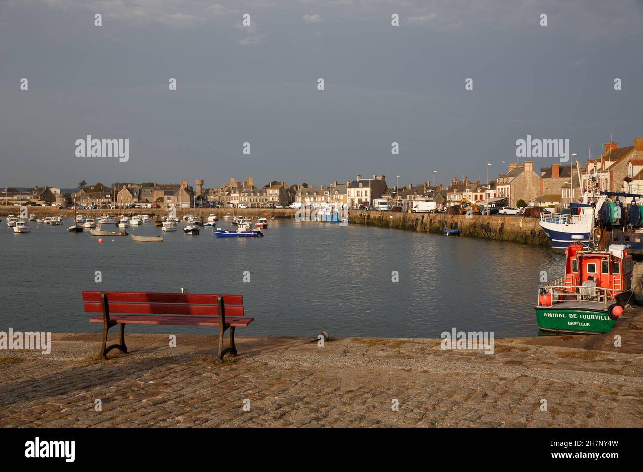 France, Normandy region, Manche department, Barfleur, port Stock Photo ...