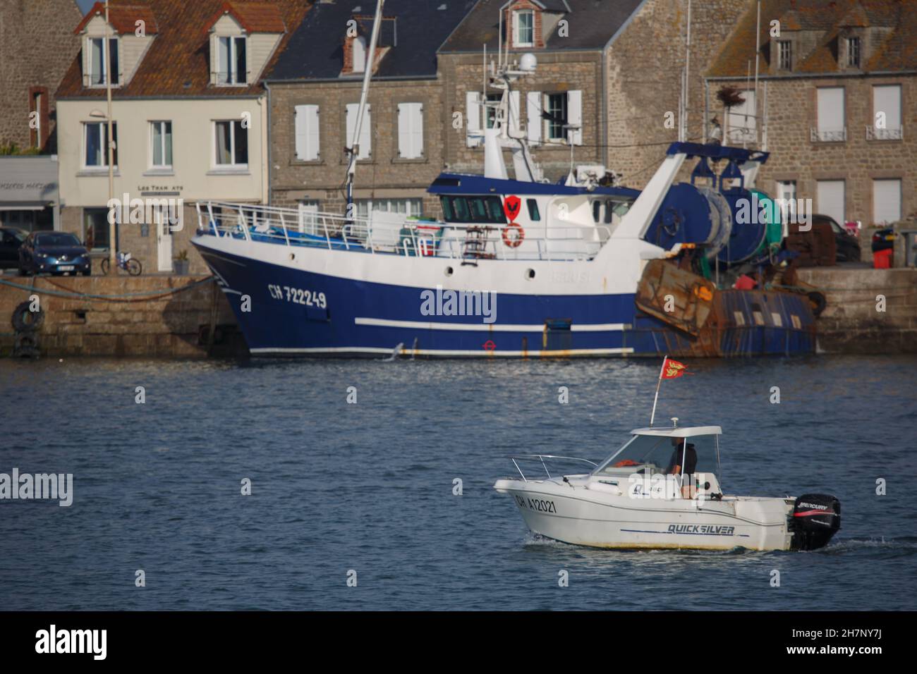 France, Normandy region, Manche department, Barfleur, port Stock Photo ...