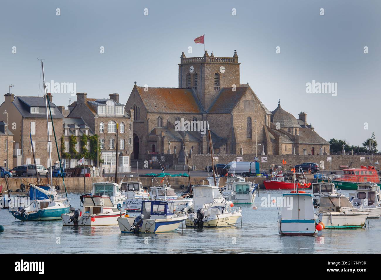 France, Normandy region, Manche department, Barfleur, port Stock Photo ...