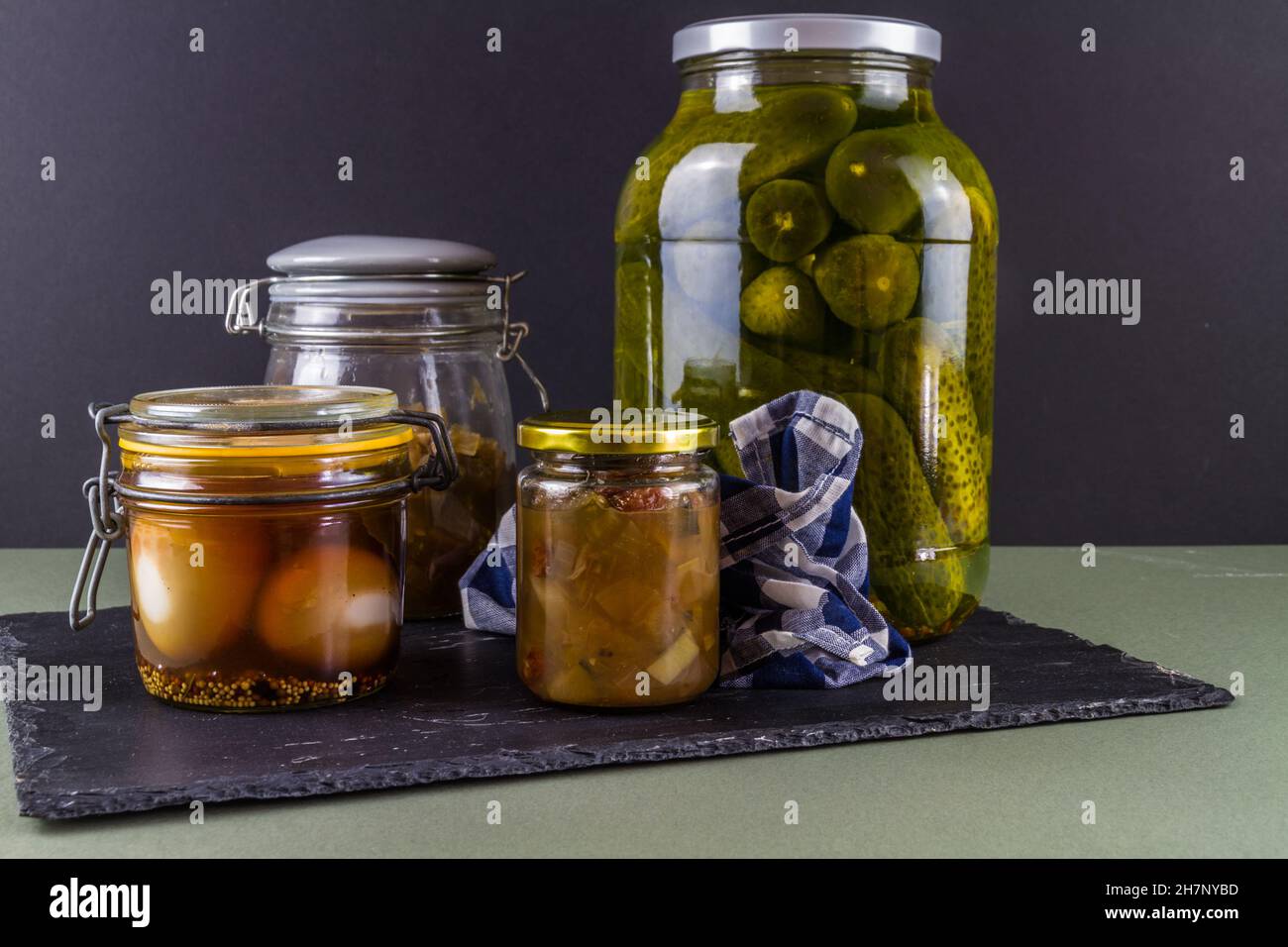 Chutney after courgette grew into marrow with large jar of pickled ...