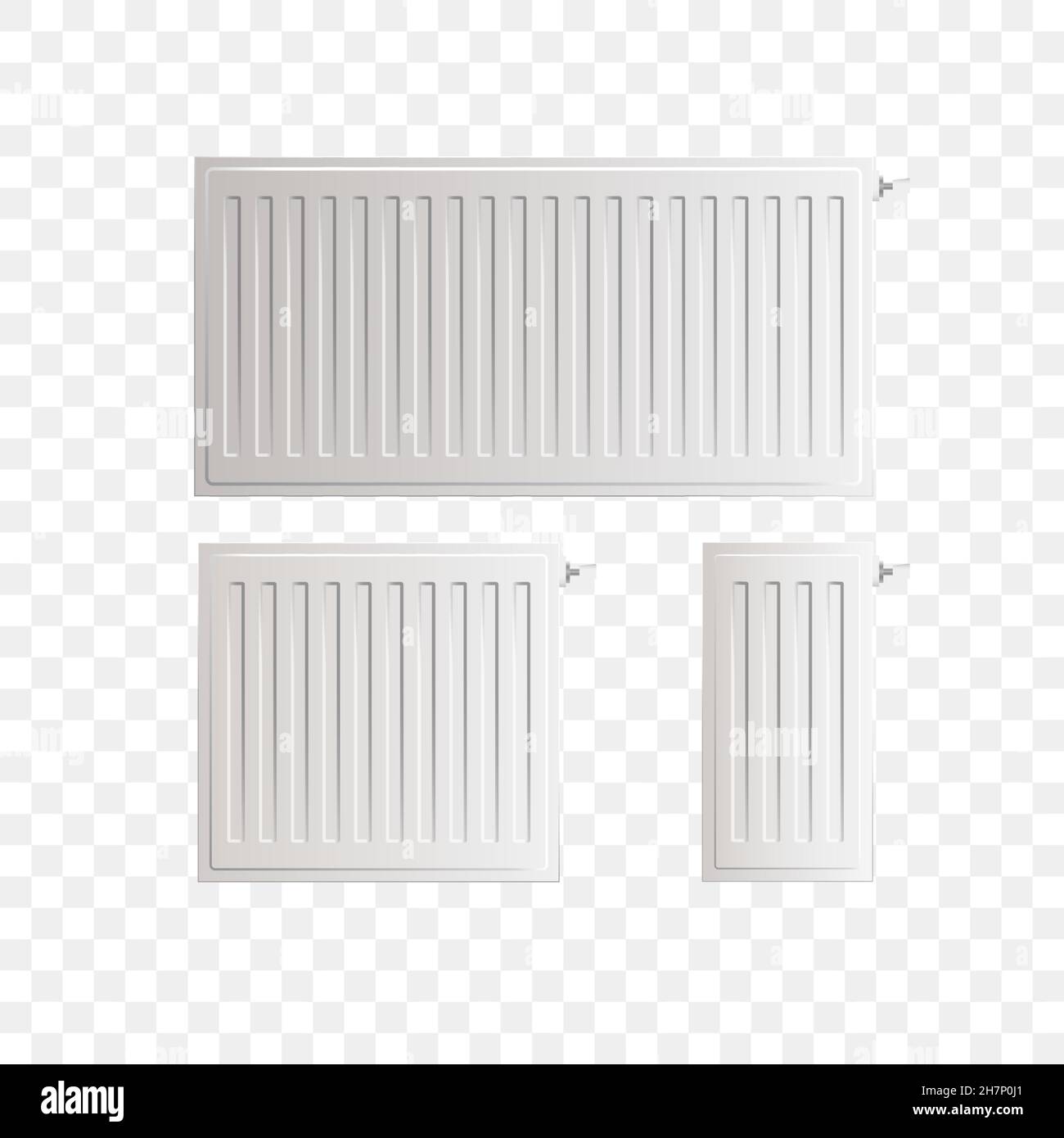 Water heating radiator isolated on transparent background Stock Vector ...