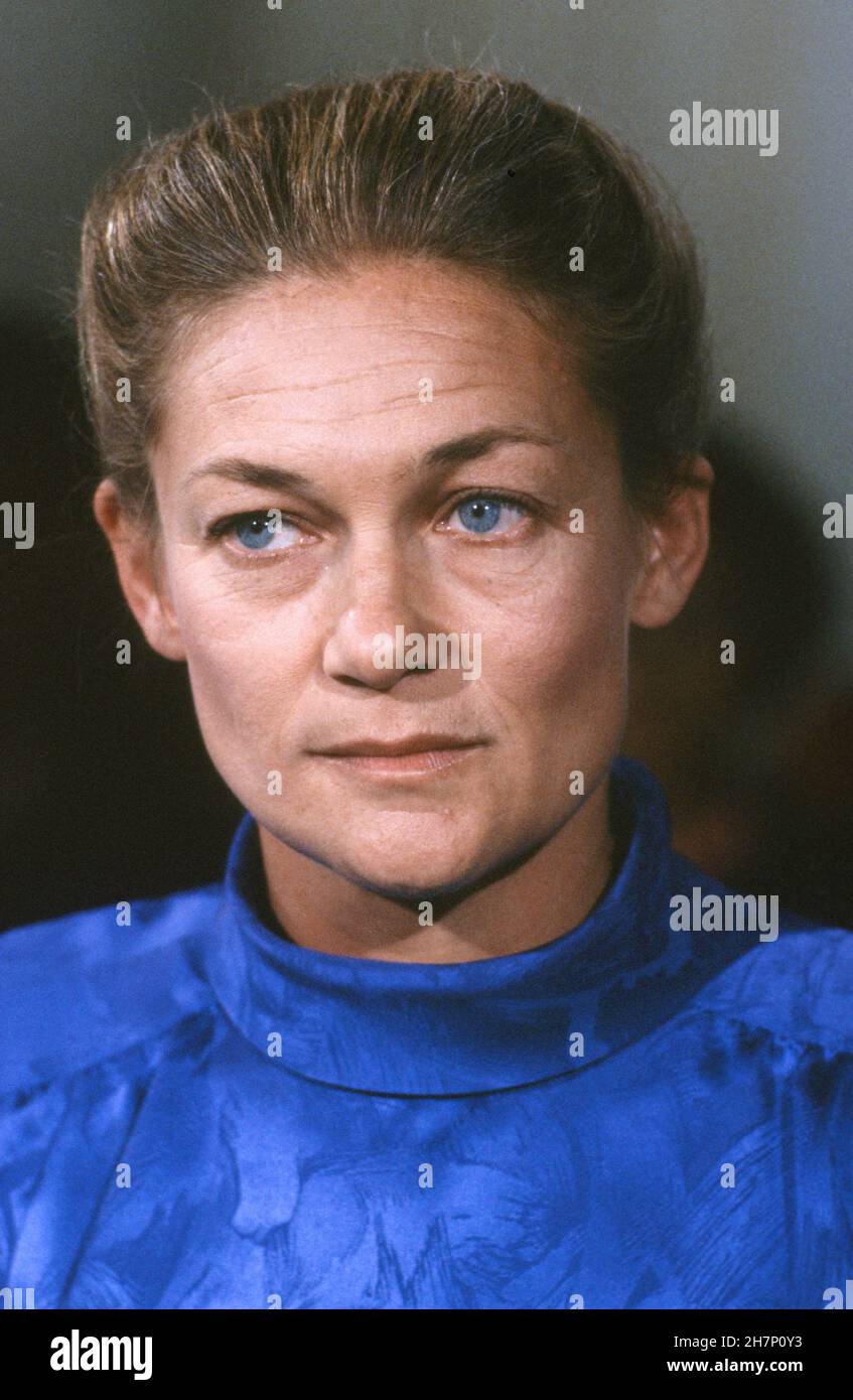 The French philosopher and author Elisabeth Badinter on the set of the ...