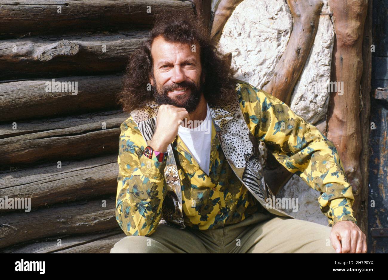 Portrait of French singer Antoine on 26 September 1990 Stock Photo - Alamy